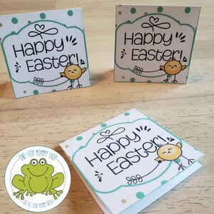 Happy Easter Chick Bag Topper Printable: Class Party Favor (PDF & PNG ...