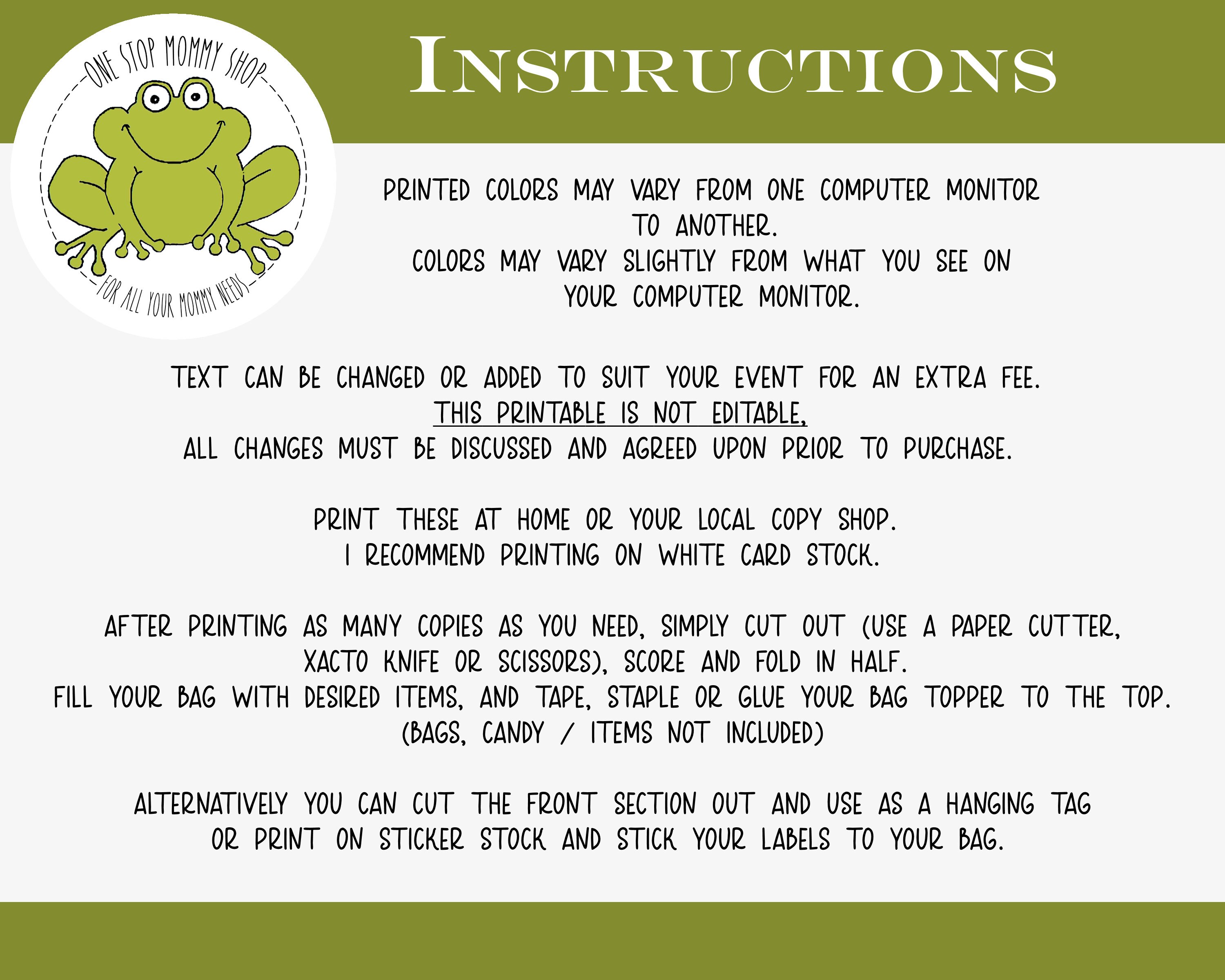 O-FISH-ALLY Done With Testing Bag Topper Printable Print at Home ...