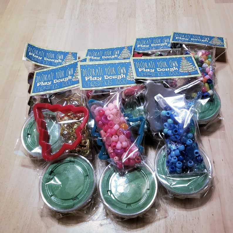 Decorate Your Own Play Dough Christmas Tree Printable Bag - Etsy