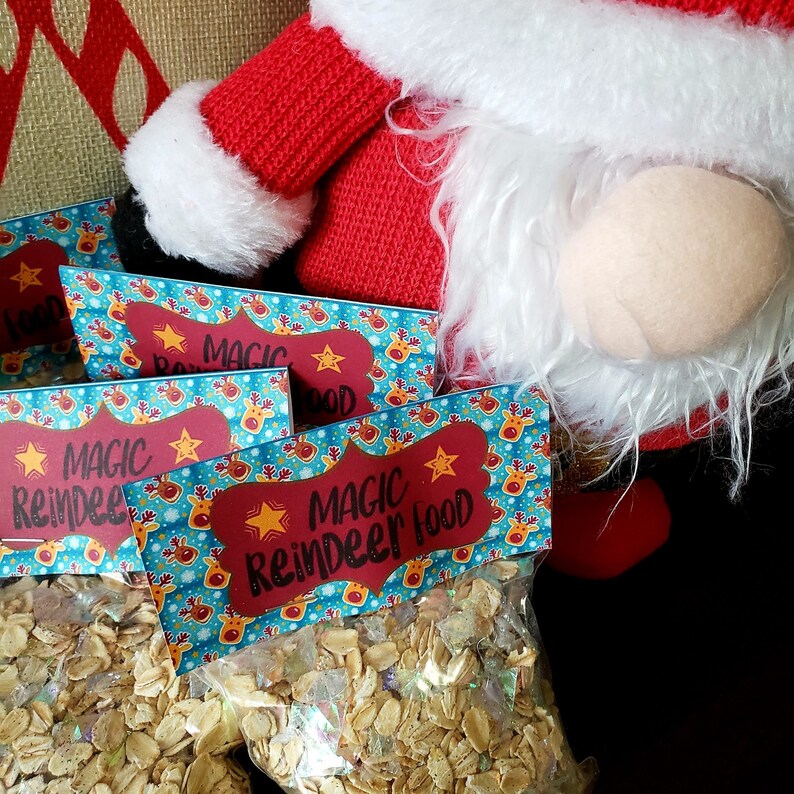 Magic Reindeer Food Christmas Printable Bag Topper Print at - Etsy