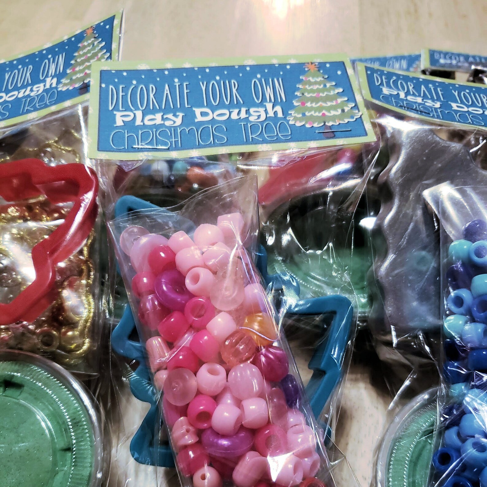 Decorate Your Own Play Dough Christmas Tree Printable Bag - Etsy