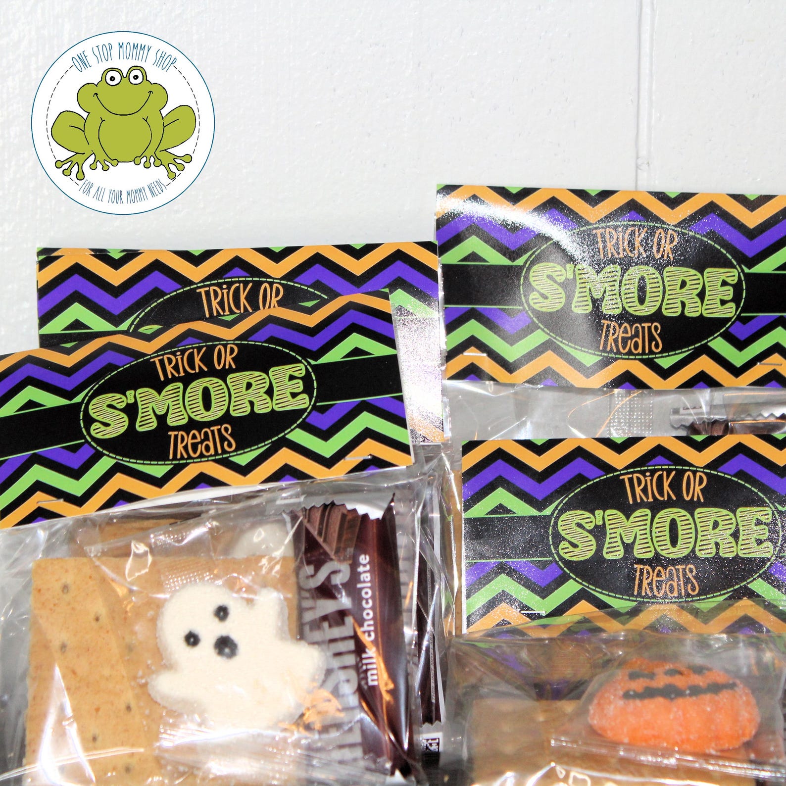Halloween Bag Topper: Trick or S'more Treats Party Favor (PDF & PNG ...
