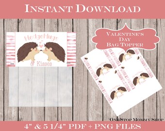 Hedgehog Valentine Printable - Etsy