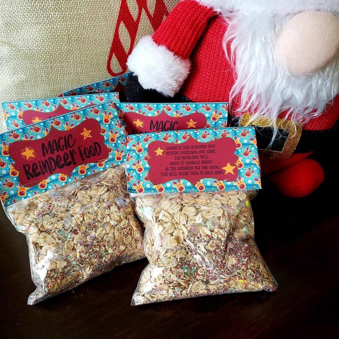 Magic Reindeer Food Christmas Printable Bag Topper Print at - Etsy