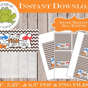 O-FISH-ALLY Done With Testing Bag Topper Printable Print at Home ...