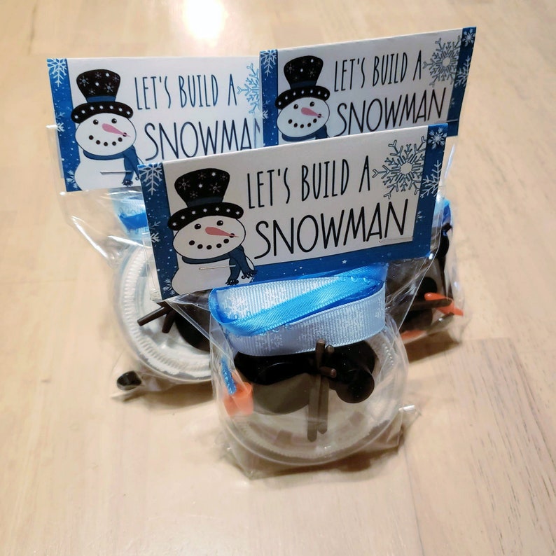 Let's Build A Snowman Printable Bag Topper Print Home - Etsy