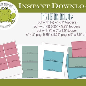 Make Your Own Play Dough Birthday Cake Printable Bag Topper - Print at ...