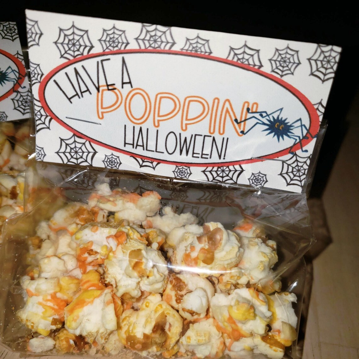 Spider Have A Poppin Halloween Printable Bag Topper Print - Etsy