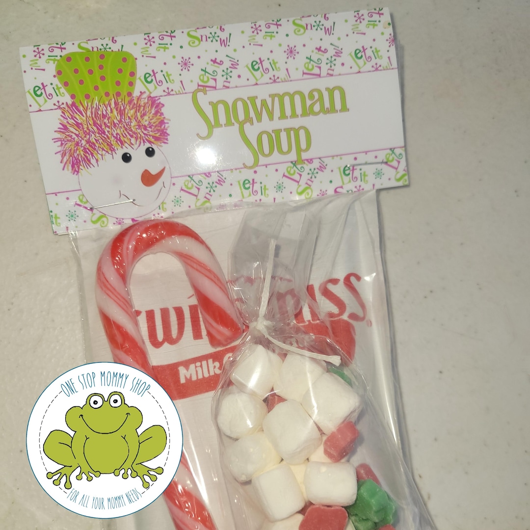 Snowman Soup Printable Bag Topper - Print at Home - Christmas Party ...