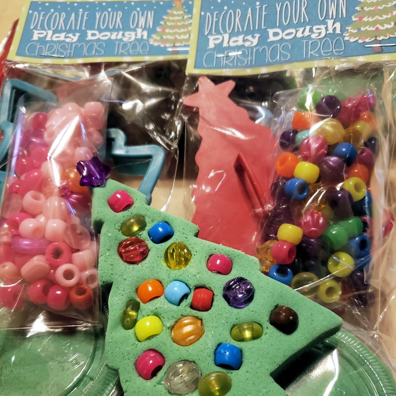Decorate Your Own Play Dough Christmas Tree Printable Bag - Etsy