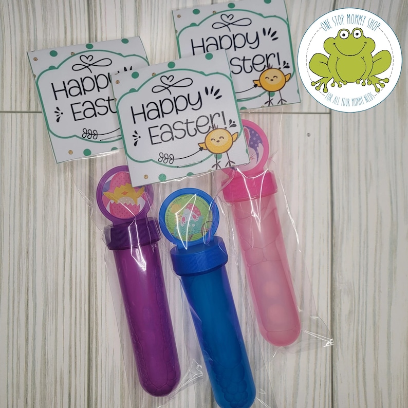 Happy Easter Chick Bag Topper Printable: Class Party Favor (PDF & PNG ...