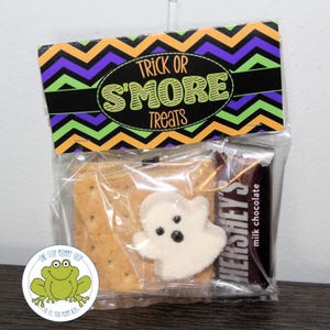 Halloween Bag Topper: Trick or S'more Treats Party Favor (PDF & PNG ...