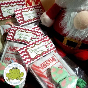 Snowman Soup Printable Bag Topper Print Home Christmas Party Class ...