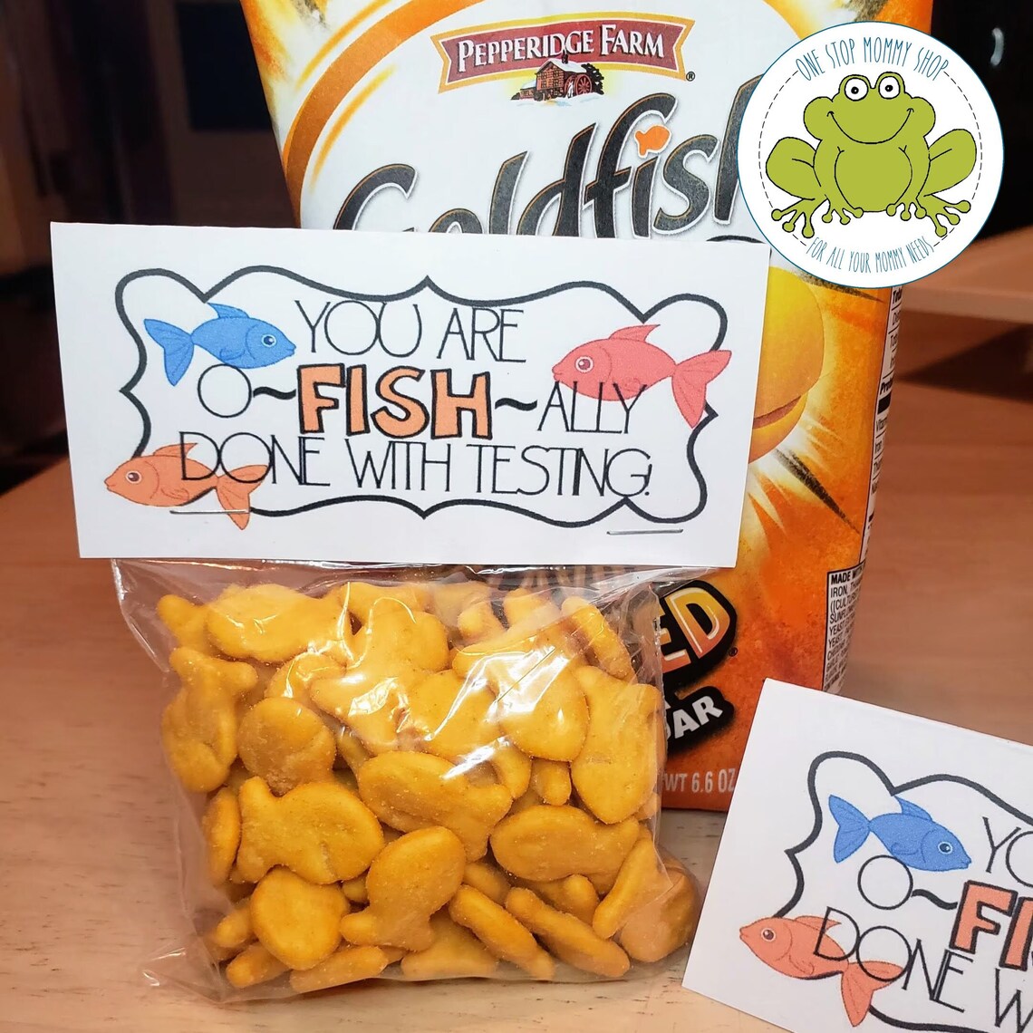 O-FISH-ALLY Done With Testing Bag Topper Printable Print at Home ...