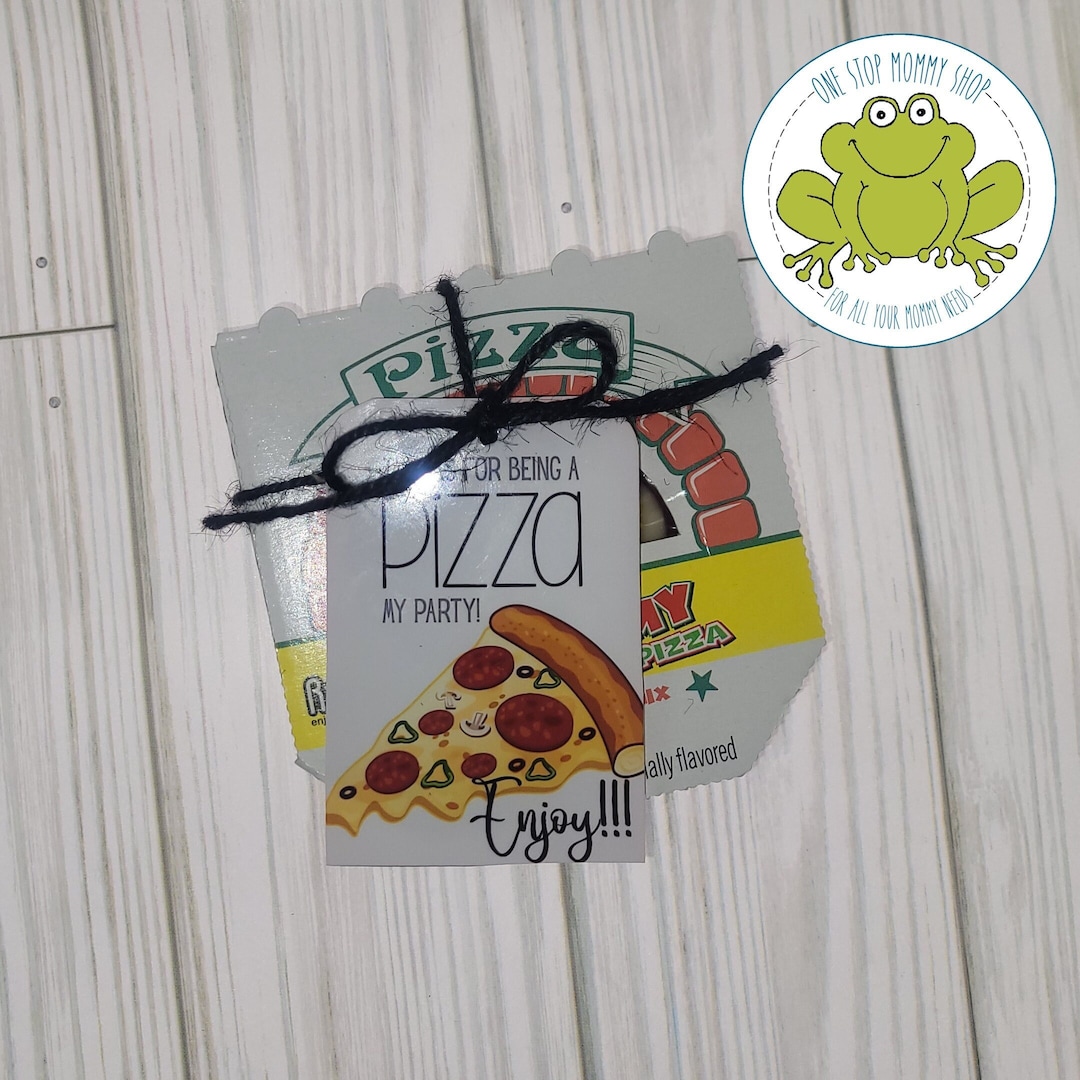 Pizza Party Printable Gift / Favor Tag Print at Home Birthday Party ...