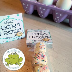 Happy Easter Chick Bag Topper Printable: Class Party Favor (PDF & PNG ...