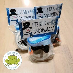 Let's Build A Snowman Printable Bag Topper - Print at Home - Classroom ...