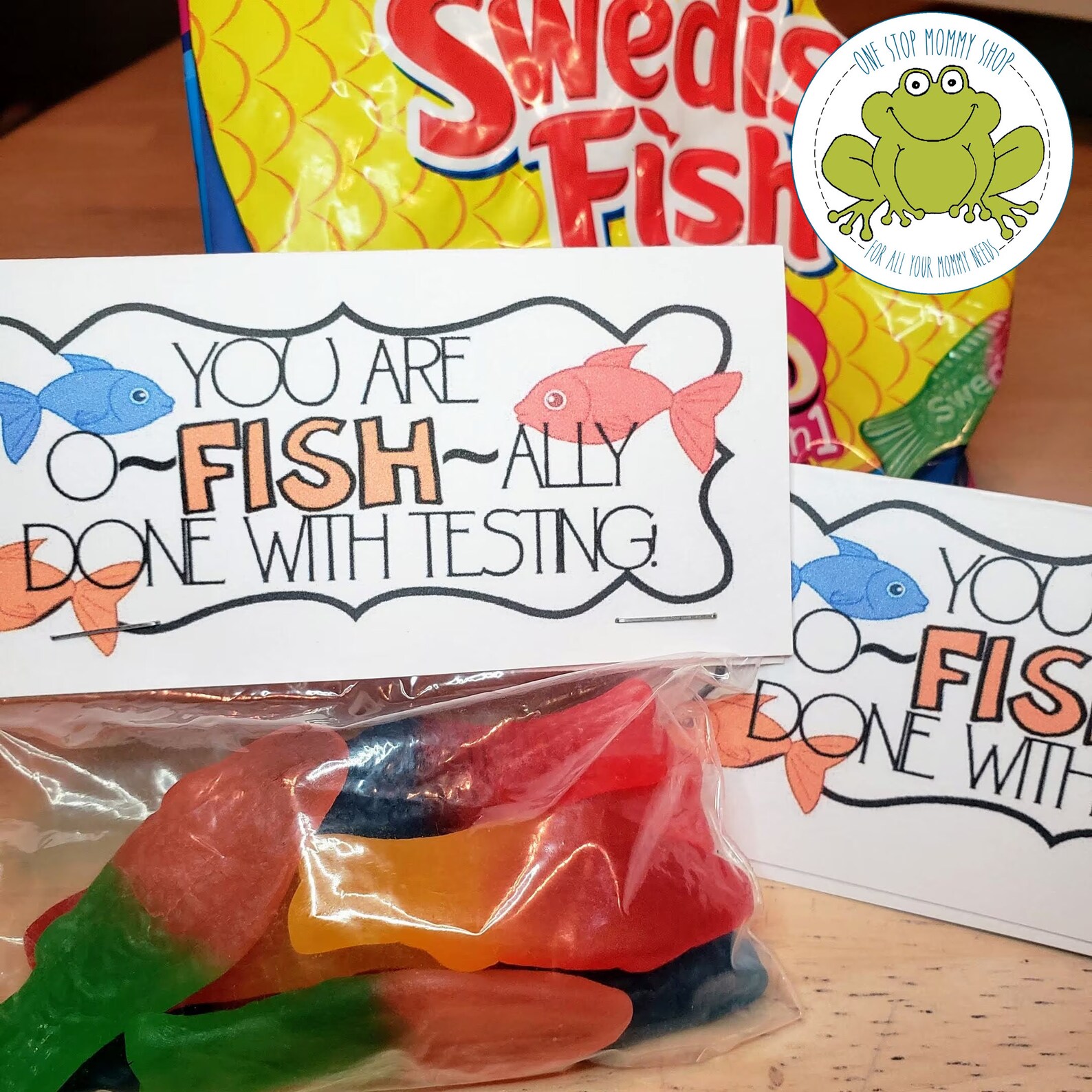 O-FISH-ALLY Done With Testing Bag Topper Printable Print at Home ...
