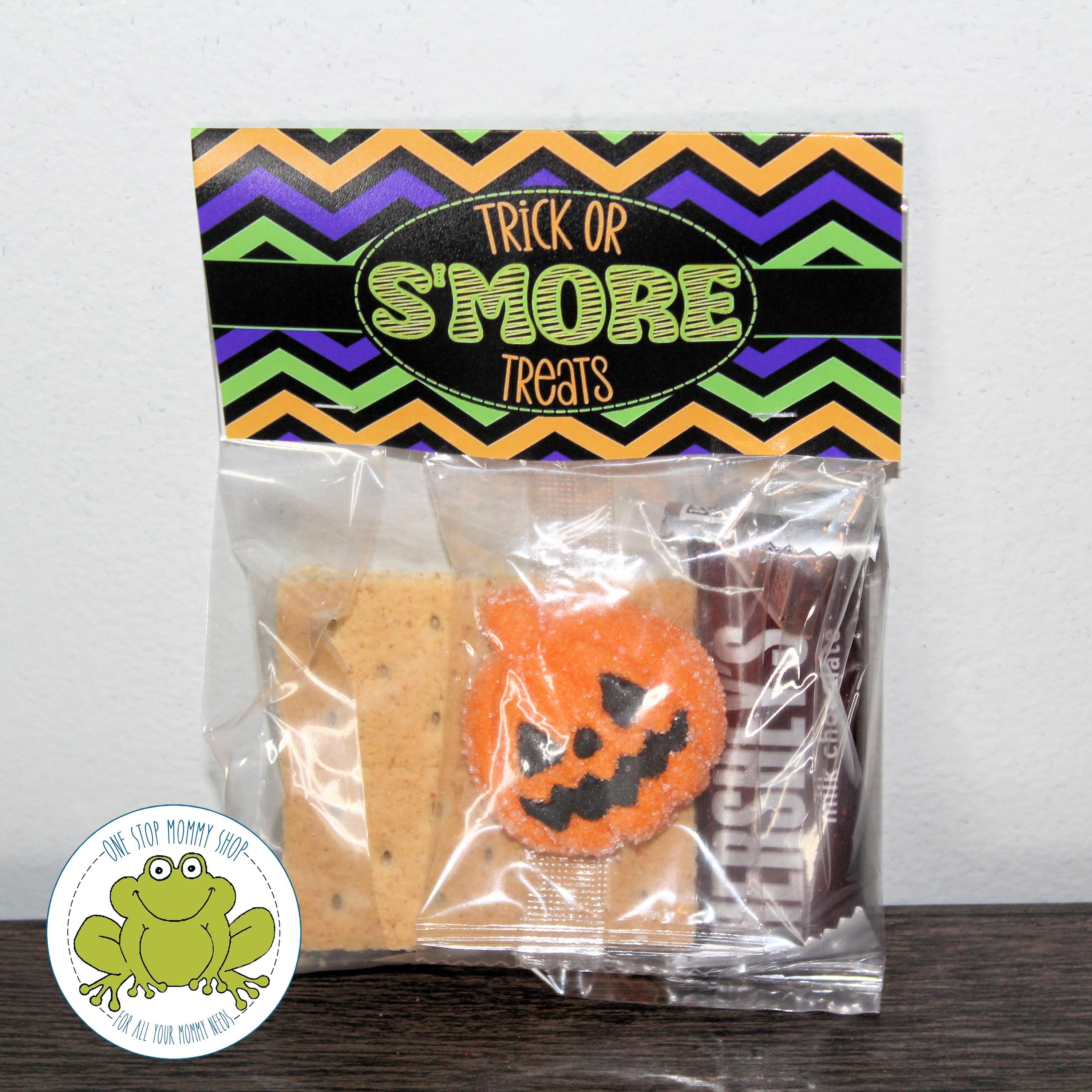 Halloween Bag Topper: Trick or S'more Treats Party Favor (PDF & PNG ...