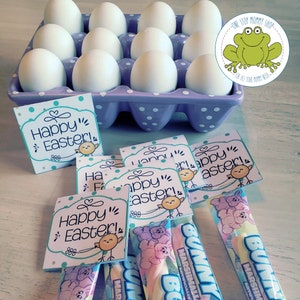 Happy Easter Chick Bag Topper Printable: Class Party Favor (PDF & PNG ...