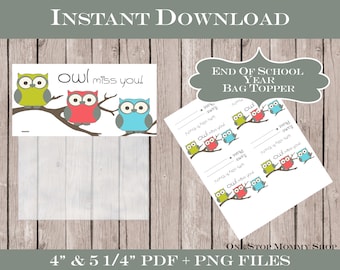 Owl Miss You Printable - Etsy