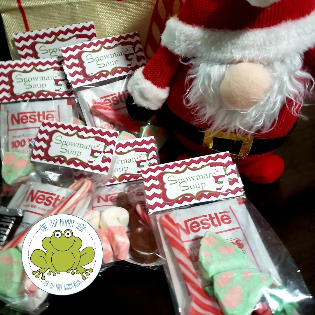 Snowman Soup Printable Bag Topper - Print at Home - Christmas Party ...