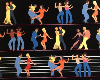 Ballroom Dancing Fabric Ballroom Dancers by Thin Line Textiles Ballroom ...