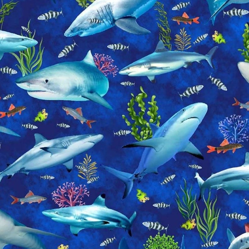 Shark Fabric - Etsy