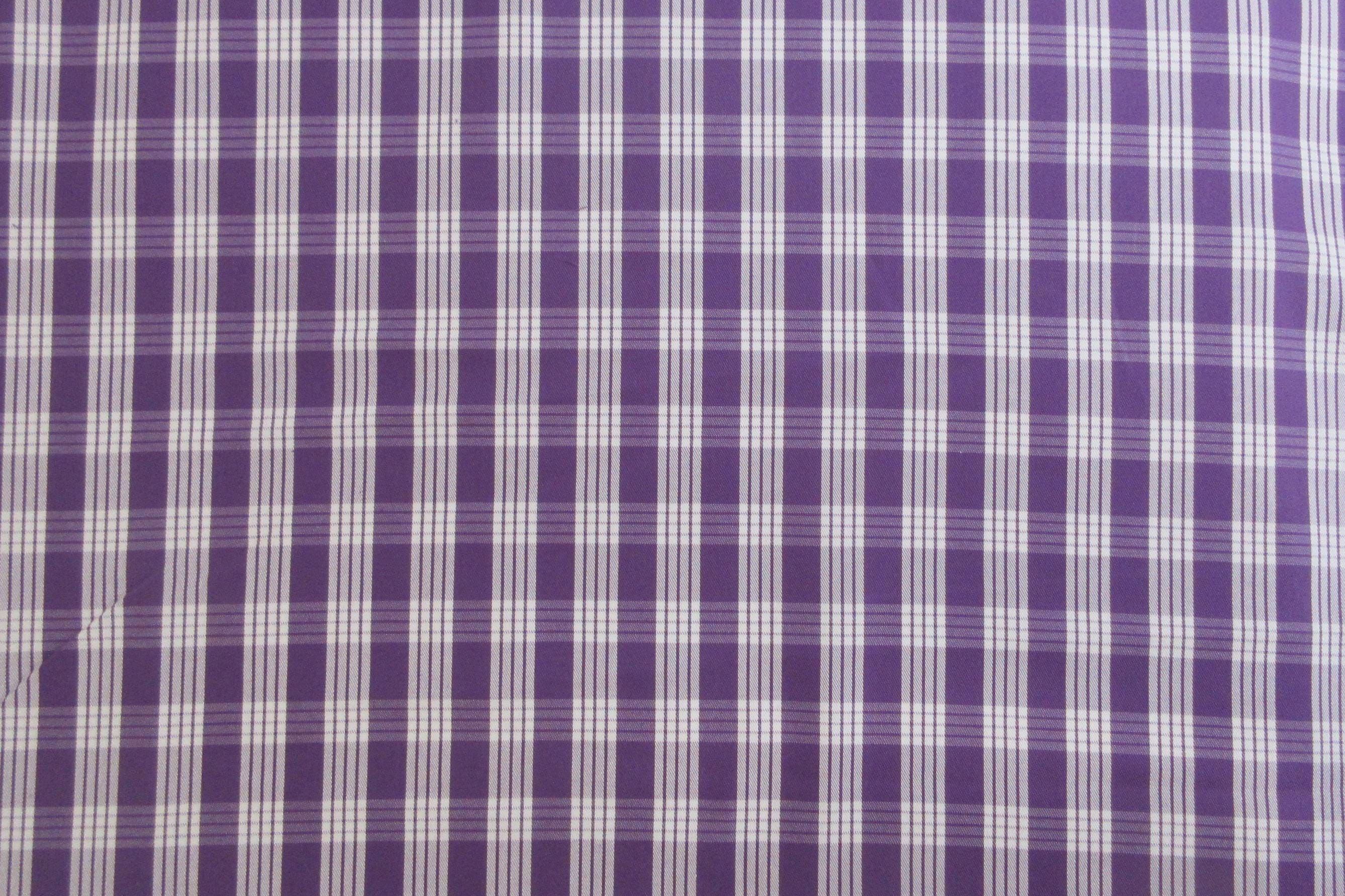 Fabric, Purple Yarn Dyed Palaka Hawaiian Plaid, 100% Cotton Woven, by ...