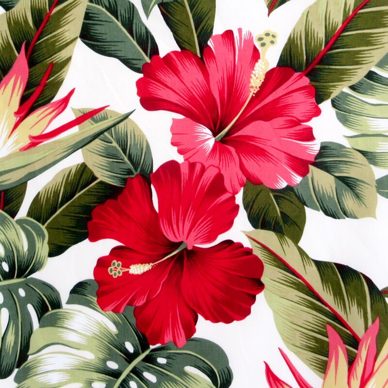 Tropical Print Fabric - Etsy