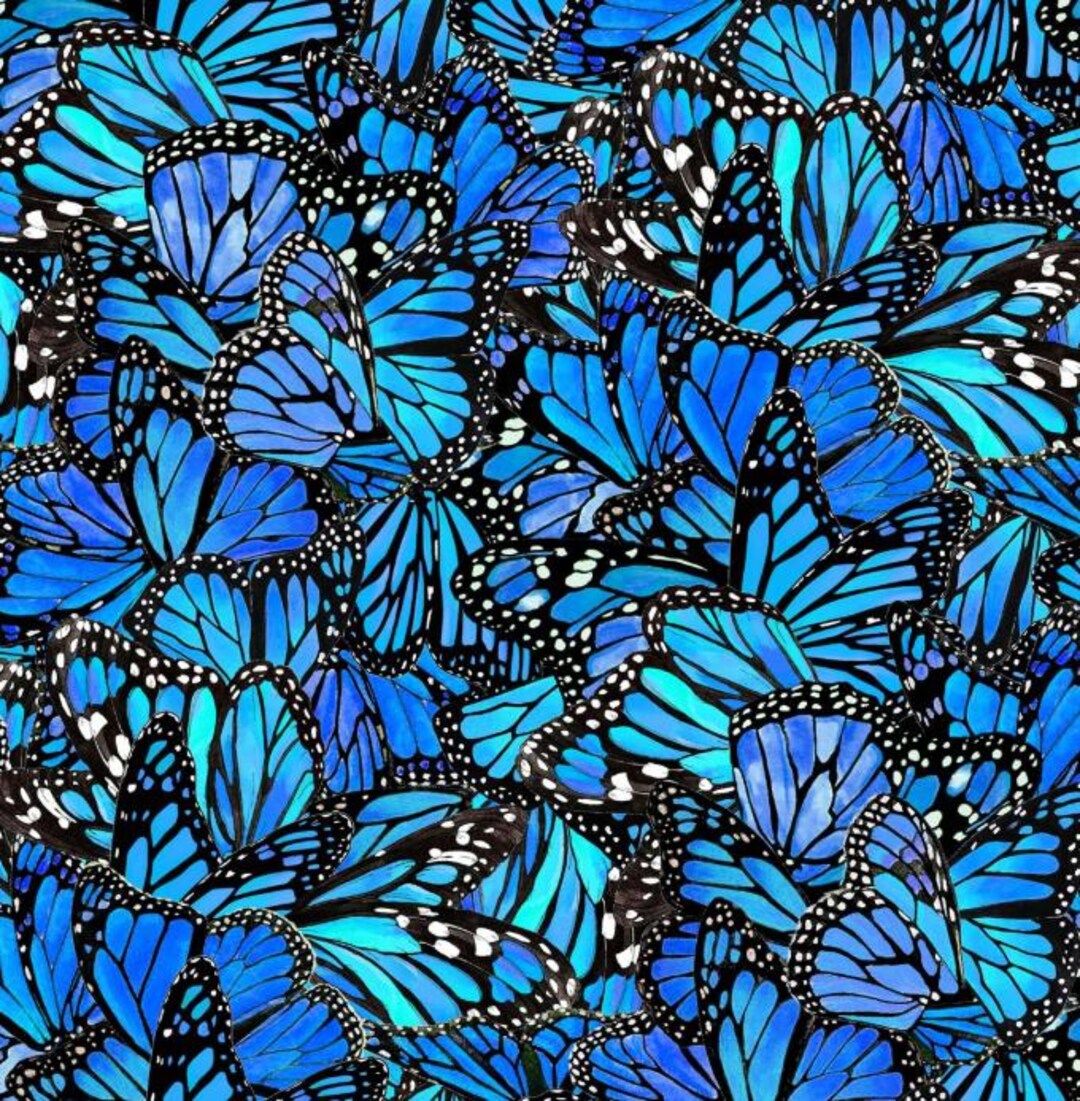Butterfly Wings Fabric, Natures Music by Elizabeth Studio, by the Half ...