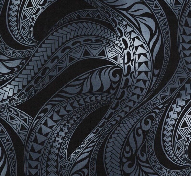 hawaiian-fabric-ombre-black-tapa-swirl-large-scale-print-by-etsy
