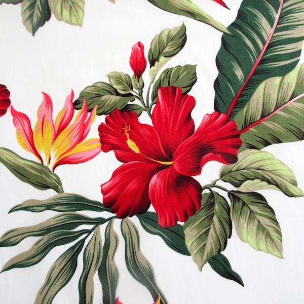 Tropical Hibiscus Fabric - Etsy