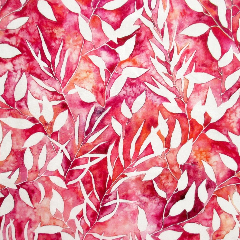 Fabric Pink Botanical Brightly Blooming by Moda By the Half | Etsy