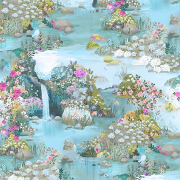 Waterfall Fabric - Etsy