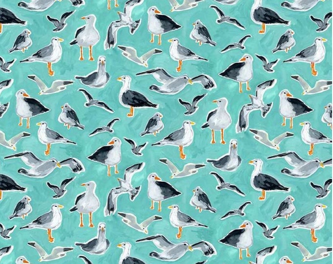 Seagull Fabric, Chasing the Sun by Dear Stella, Last One Yard - Etsy