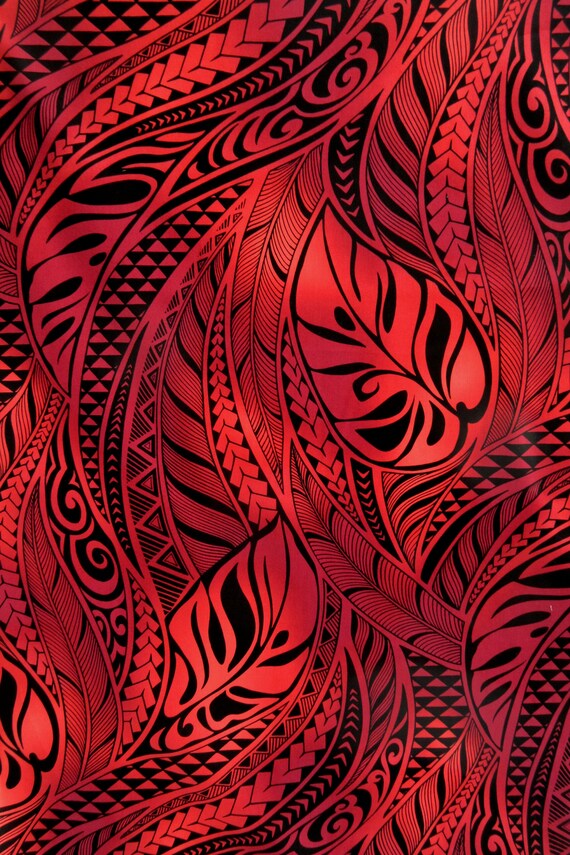 Red Tribal Wallpaper