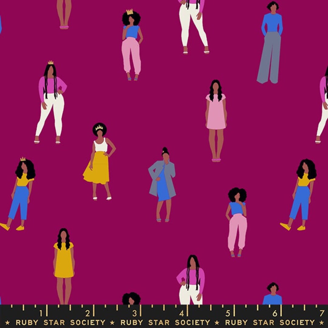 Women Fabric, Her Majesty in Berry, Reign by Rashida Coleman Hale, Last ...