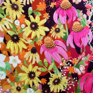 Floral Fabric, Superbloom in Jewel Ombre by Moda, Last One Yard - Etsy