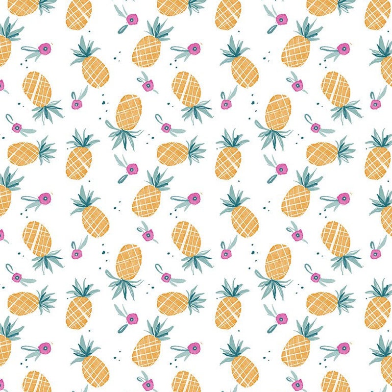 Pineapple Fabric - Etsy