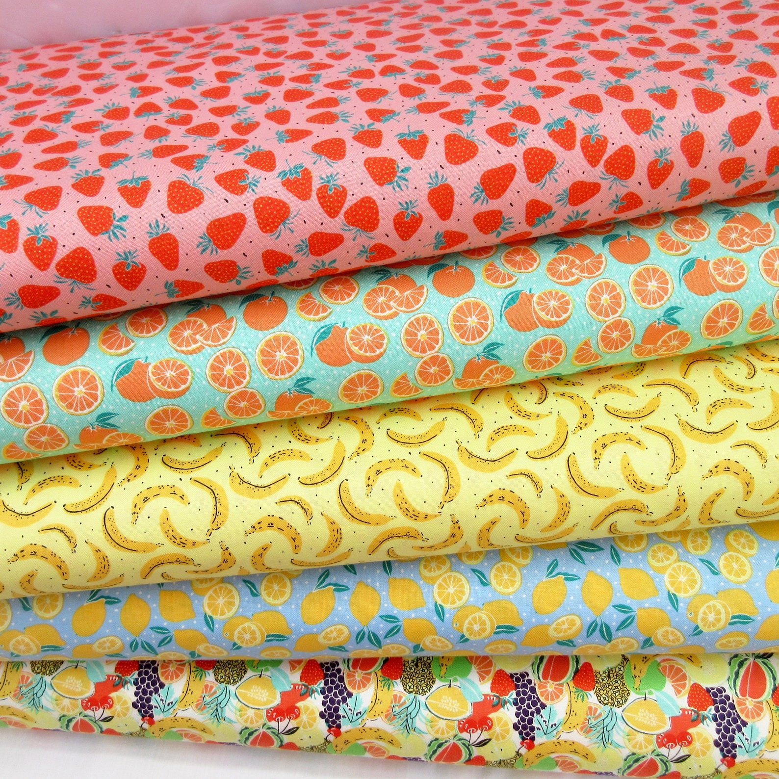 Fabric, Fruit Salad, Feelin Fruity by Camelot Fabrics, Last One Yard on ...