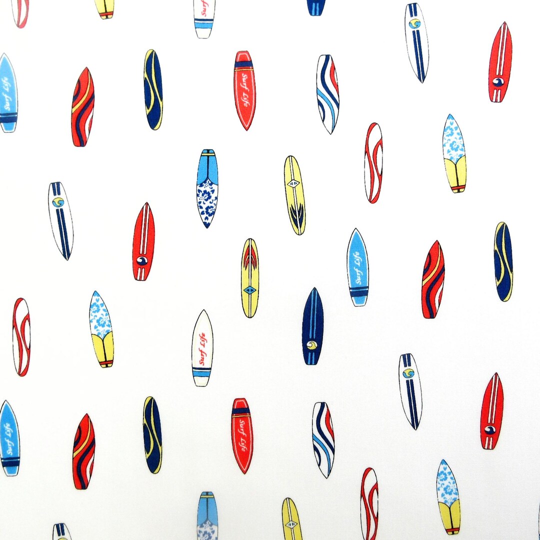 Surf Board Fabric, Surf Life by Sevenberry, Last One Yard - Etsy