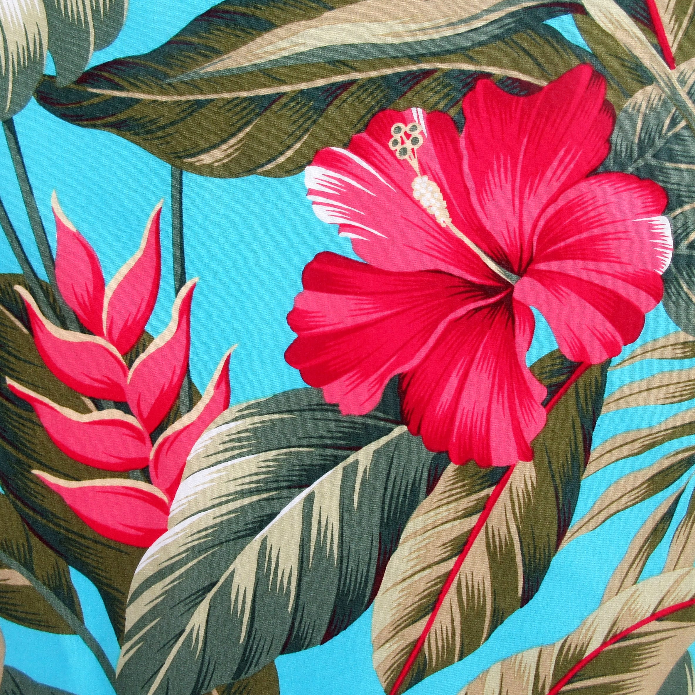 Hibiscus Pattern Fabric