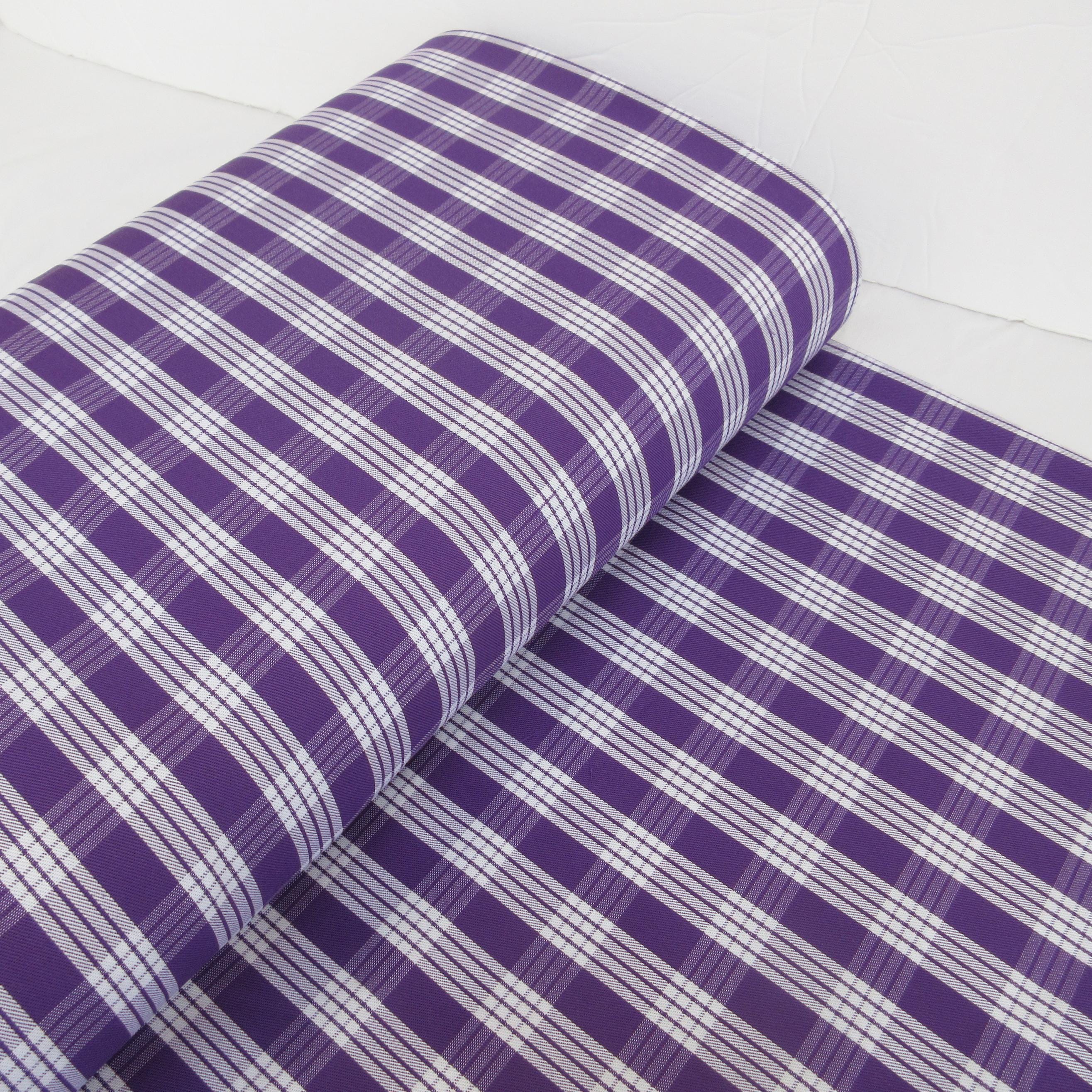 Fabric, Purple Yarn Dyed Palaka Hawaiian Plaid, 100% Cotton Woven, by ...