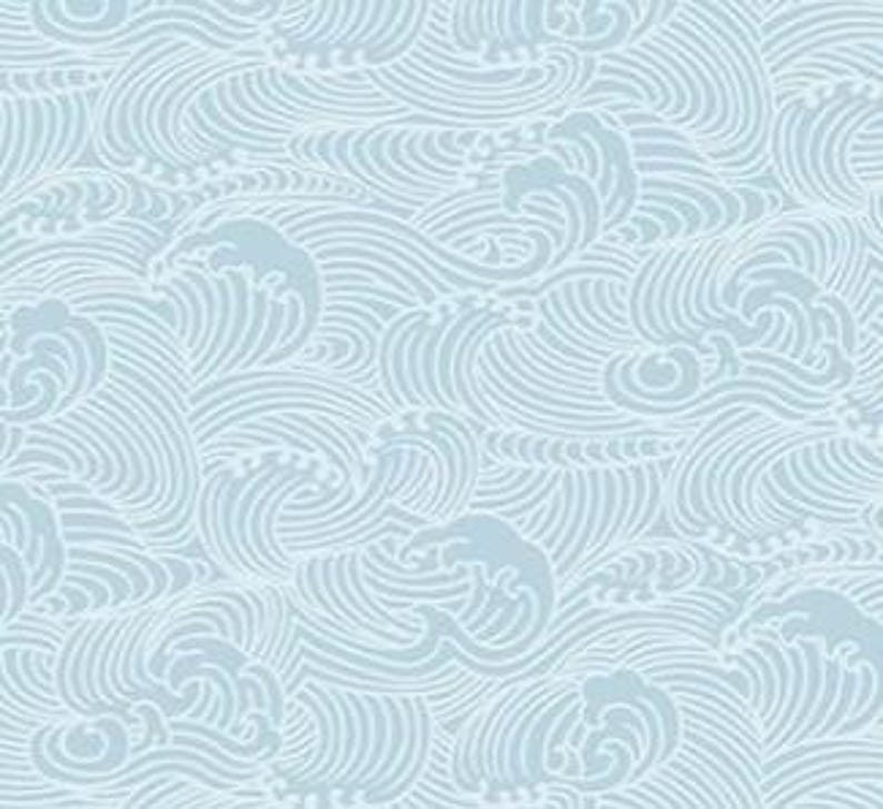 Ocean Waves Fabric, Making Waves in Skylight, Shell We Dance by Dear ...