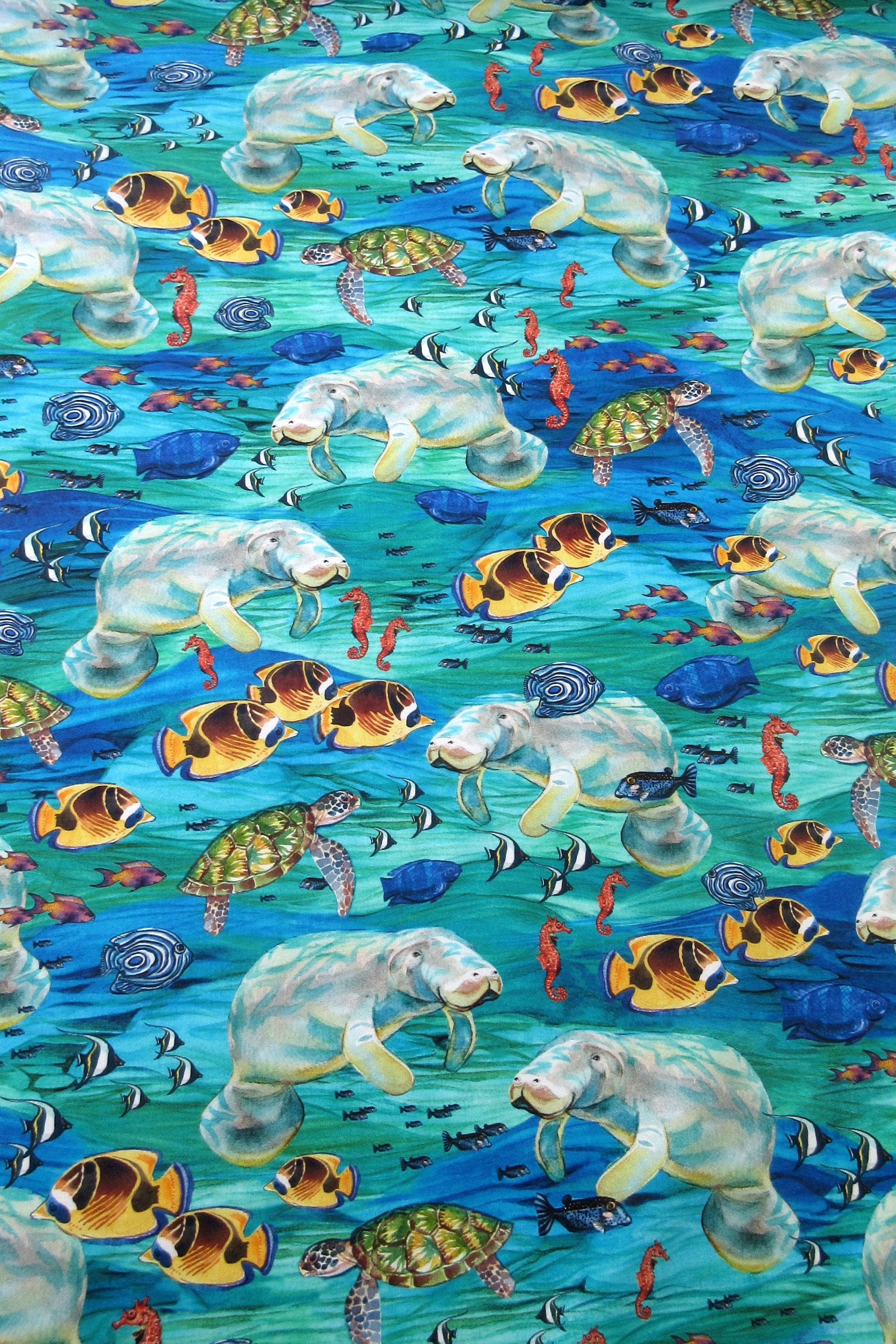 Manatee Fabric This and That Manatee by QT Fabrics By the | Etsy