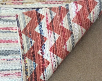 Handmade Chindi rug handmade rag rug boho rag rug hippie | Etsy