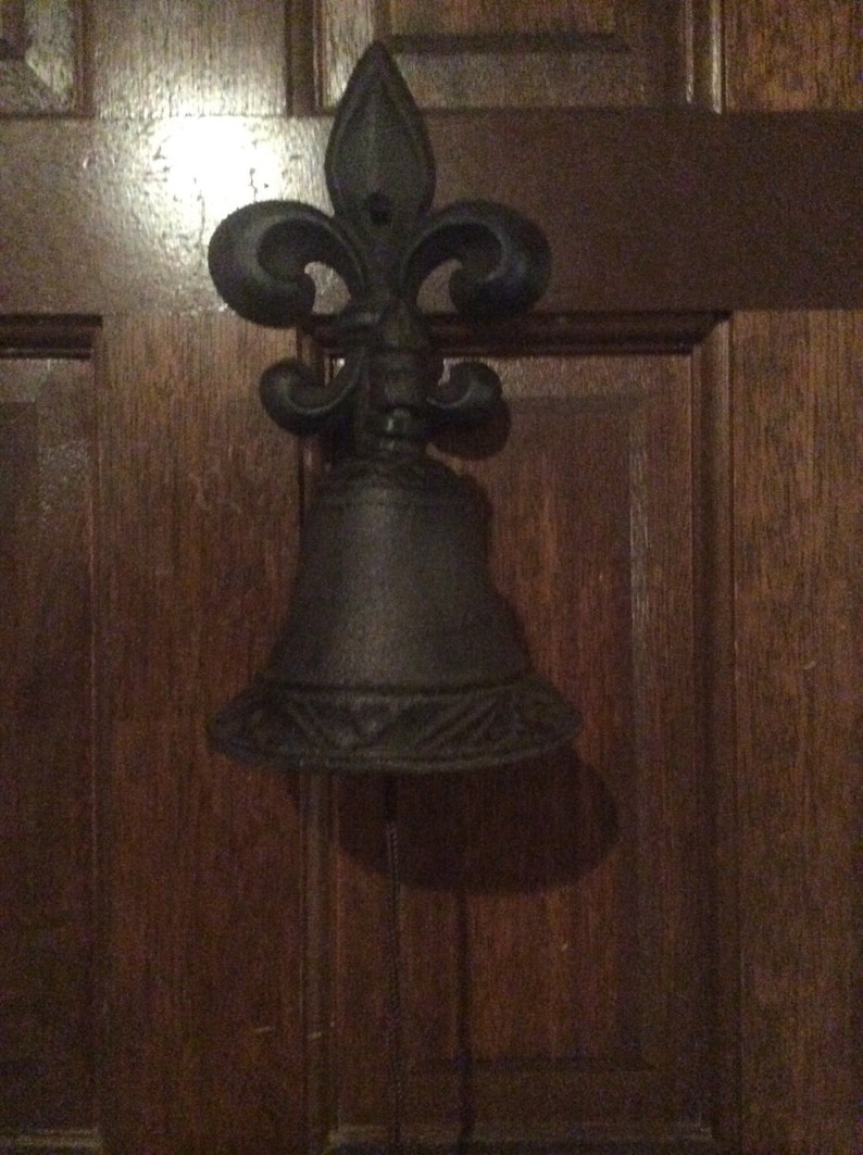 Cast Iron Wall Bell Dinner Bell Hanging Doorbell Farm | Etsy