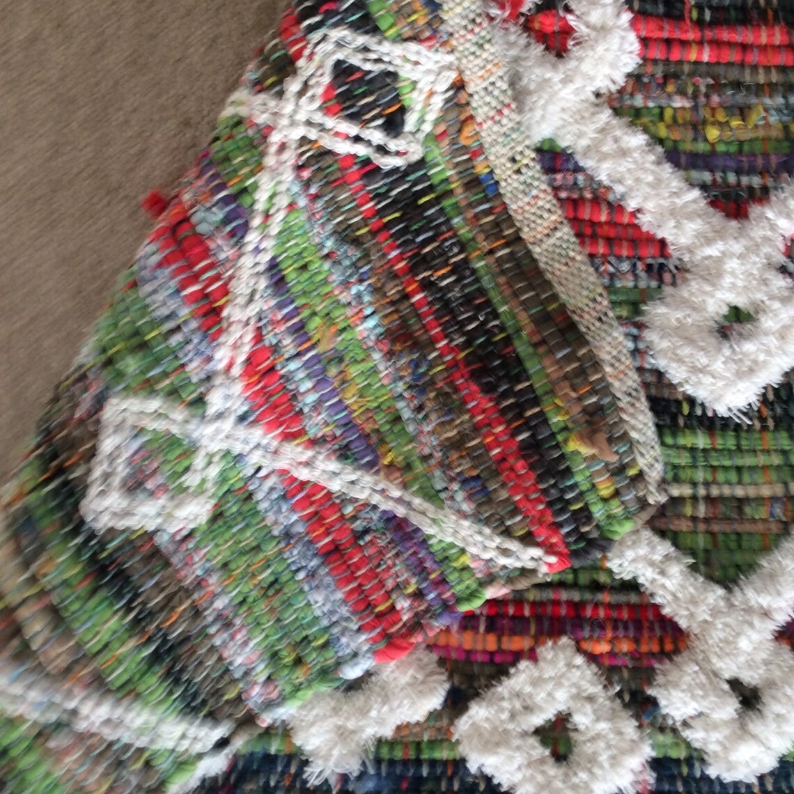 Rag Rug / Chindi Floor J / Scandinavian Area Rug Boho Chic | Etsy