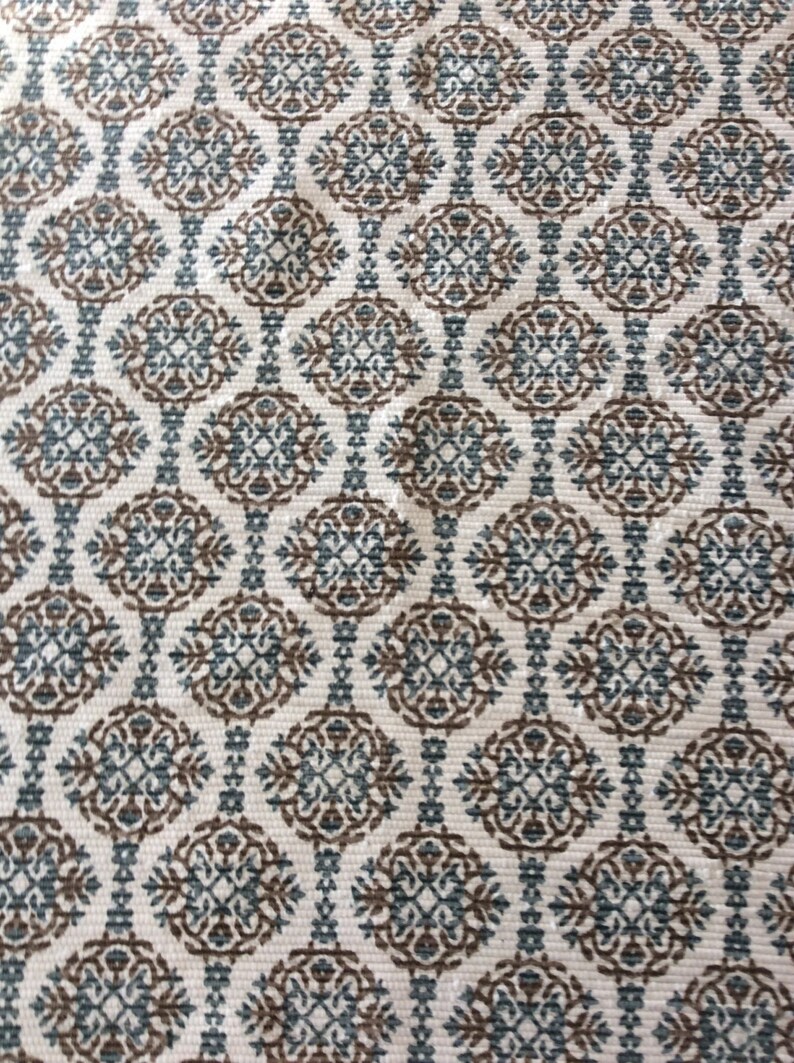 Rag Rug Large, Blues Reds and Oranges in a Beige Nutral Tone,cotton ...